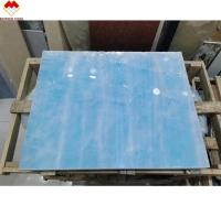 China Beautiful Backlit Blue Crystal Onyx Slab Perfect for Modern Home and Hotel Decoration for sale