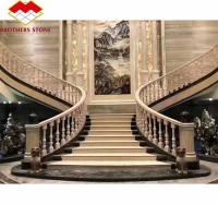 China Modern White Natural Stone Square Pillar Polished Column for House for sale
