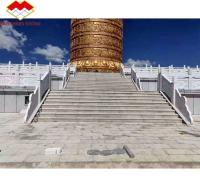 China Chinese Granite Luxury Outdoor White Granite Cut-to-Size Flamed Slabs for Floors Stairs for sale