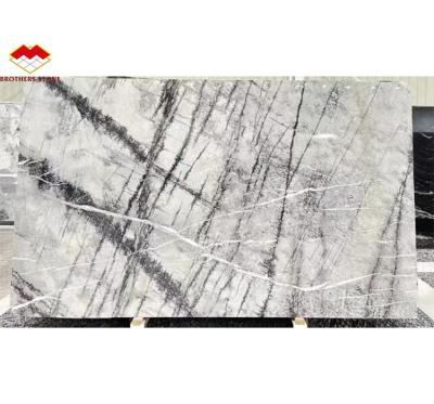 China Graphic Design Natural Stone Italian Silver Fir Marble Floor Tile for Living Room for sale