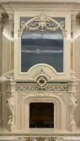 China European Style Modern Indoor Fireplace Customized Natural Marble Nordic Italian Style with Fireplace for Living Room for sale