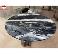 China Modern Cosmic Black Granite Polished for Interior Kitchen Counter Tops and Wall Panel for sale