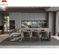 China Modern Cosmic Black Granite Polished for Interior Kitchen Counter Tops and Wall Panel for sale