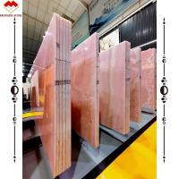 China Big Slab Onyx Marble Stunning White Pink Onyx Stone for Wall Panel and Table Top for sale