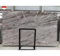China Hotel Stair Step and Floor Decoration Italy Natural Brown Marble Tiles with River Vein for sale