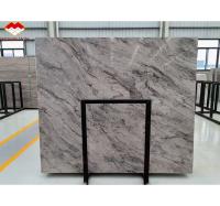 China Hotel Stair Step and Floor Decoration Italy Natural Brown Marble Tiles with River Vein for sale