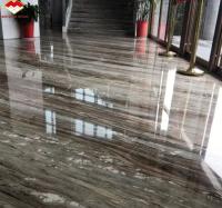China Hotel Stair Step and Floor Decoration Italy Natural Brown Marble Tiles with River Vein for sale