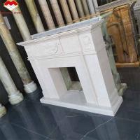 China Freestanding Modern Indoor Royal Botticino Marble Decor Cream Shanna Beige Marble for Fireplace Tabletop Surround for sale