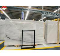 China Hotel Design Style Modern White Marble TV Wall Board Panel for Home Renovation Project for sale