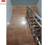 China G562 Red Granite Natural Stone Polished Anti Slip Granite Slab for Stair Luxury Style for sale