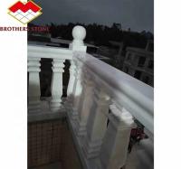 China Polished Surface Finished Handrail Column for Home Decorations in Guangxi White Marble for sale