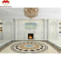 China White Greek Marble Natural Stone Statue Frame Art Fireplace for Prestigious Property for sale