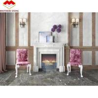 China White Greek Marble Natural Stone Statue Frame Art Fireplace for Prestigious Property for sale
