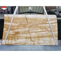 China Modern Design Style Italy Luxury Big Slab Sienna Golden Marble Tile for Hotel Wall Panel and Table for sale