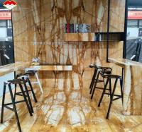 China Modern Design Style Italy Luxury Big Slab Sienna Golden Marble Tile for Hotel Wall Panel and Table for sale