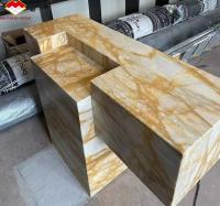 China Modern Design Style Italy Luxury Big Slab Sienna Golden Marble Tile for Hotel Wall Panel and Table for sale