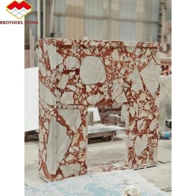 China Customized Marble Mantel Fireplace Without Remote Control Perfect for Living Room or Vilar for sale