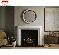 China Customized Marble Mantel Fireplace Without Remote Control Perfect for Living Room or Vilar for sale