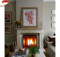 China Customized Marble Mantel Fireplace Without Remote Control Perfect for Living Room or Vilar for sale