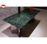 China Calcite Dark Green Marble for Modern Design Villa Bathroom Sink and Dining Table for sale