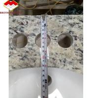 China Custom Cut-to-Size Granite Top for Luxury Hotel Bathroom Vanity Polished Natural Stone for sale