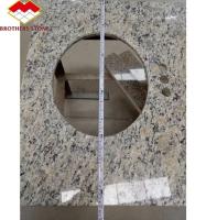 China Custom Cut-to-Size Granite Top for Luxury Hotel Bathroom Vanity Polished Natural Stone for sale
