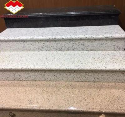 China Natural Granite Flooring Stone Modern Design Cut-to-Size Straight Floating Stairs for sale