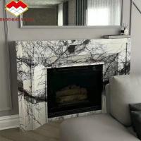 China Indoor Fragrant Snow Plum Fireplace Surround in Arched French Style Stone for York Homes for sale