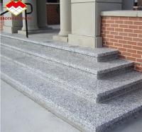 China Natural Granite Flooring Stone Modern Design Cut-to-Size Straight Floating Stairs for sale