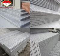 China Natural Granite Flooring Stone Modern Design Cut-to-Size Straight Floating Stairs for sale