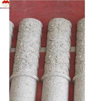 China American Style Granite Marble Covering Pillar Carving Hollow Round Column at Yunfu Sale for sale