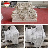 China Solid Marble Porch Pedestal in Modern Design Style for Non-slip and Beautiful Pillar for sale