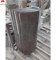 China Customized Modern Grey Marble Pillar Covering Design Style for Hollow Column Cladding for sale