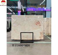 China Backlit Royal White Onyx Marble Slab for Customizable Table Countertop and Wall Panel for sale