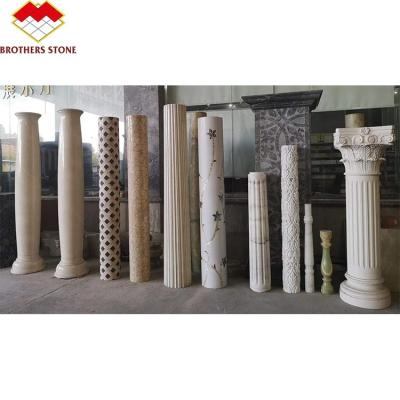 China Main Market Russia and Asia Hollow Stone Pillar with Polished Finish for sale