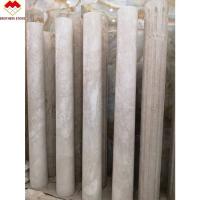 China Decoration Ink Green White Veins Marble Column pillar Roman Hollow 15-30mm Thickness for sale