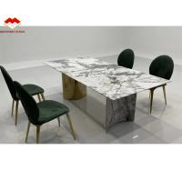 China Polished Arabescato White Italian Marble Slab for Modern Wall and Round Dining Table for sale