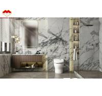 China Polished Arabescato White Italian Marble Slab for Modern Wall and Round Dining Table for sale