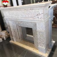 China Coal Fireplaces Modern Italian Style Marble Sofitel Fireplace Mantel for Indoor Decor for sale