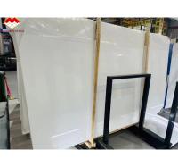 China Customized Size Polished Italian White Marble Tile Top-Grade Stone for Hotel Floor for sale