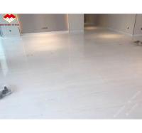 China Customized Size Polished Italian White Marble Tile Top-Grade Stone for Hotel Floor for sale
