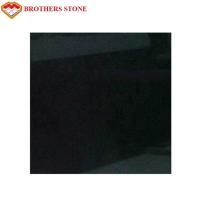 China Construction Material Flamed Nero Assoluto Granito , China Black Galaxy Granite Slab for sale