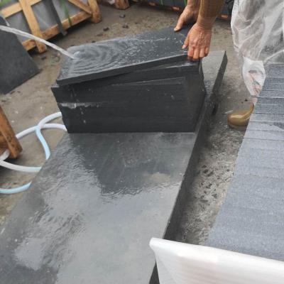 China Polished G654 Dark Grey Granite Stone Slabs for sale