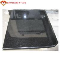 China Dramatic Design Black Galaxy Granite Slab For Kitchen Countertop / Island Top for sale