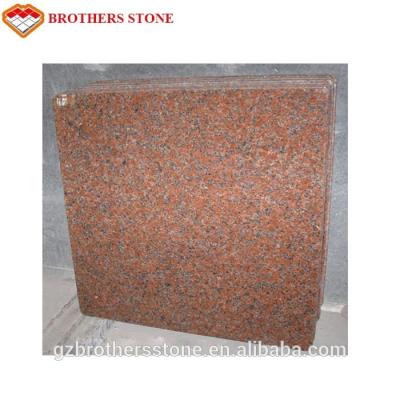 China G562 Maple Red Tiles Polished Granite Slabs CE Approved For Kitchen Countertop for sale