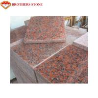 China CE G562 Maple Leaf Red Granite Flooring Natural Glossiness And Colour for sale