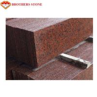 China CE G562 Maple Leaf Red Granite Flooring Natural Glossiness And Colour for sale