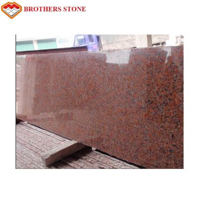 China Big G562 Maple Red Granite Stone Slab For Column Cap / Skin / Base for sale