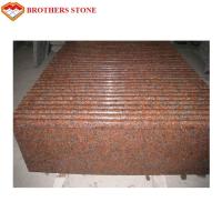 China Big G562 Maple Red Granite Stone Slab For Column Cap / Skin / Base for sale