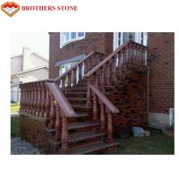 China Customized Size G562 Maple Red Granite For Natural Stone Porch Columns for sale